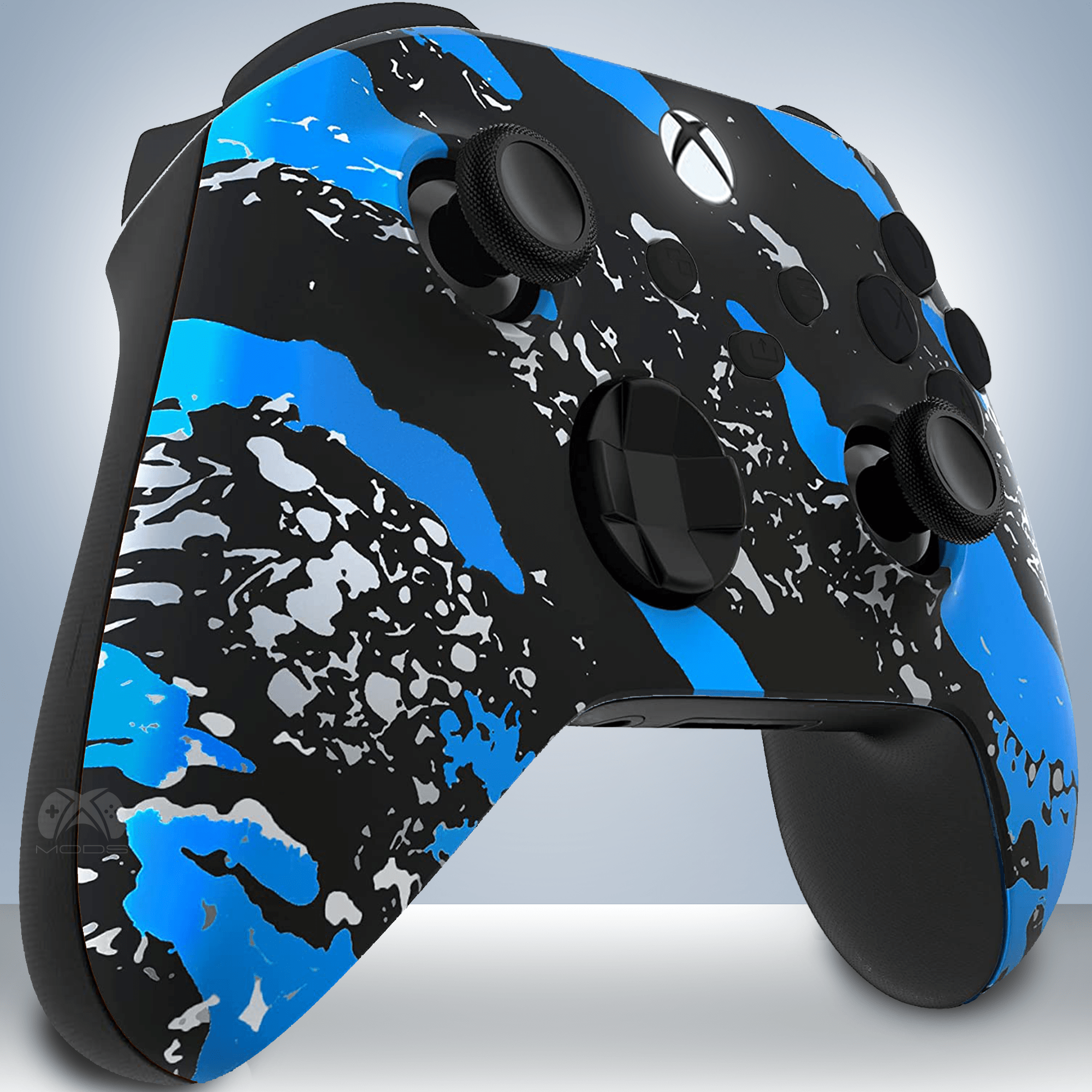 X-Mods UK | XBOX SERIES RAPID FIRE CONTROLLER – BLUE SPLASH – CARNAGE MOD